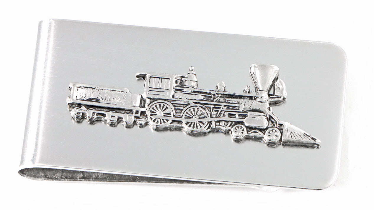Silver Train Money Clip – Cufflinks.com