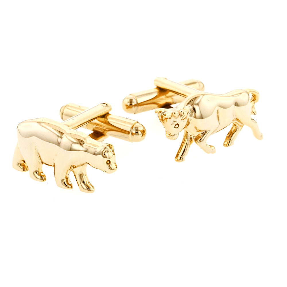 Bull and Bear Cufflinks – Cufflinks.com